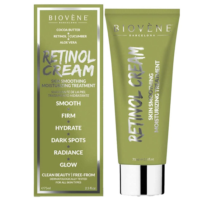 Biovene Retinol Cream Skin Smoothing Moisturising Treatment 75ml ...
