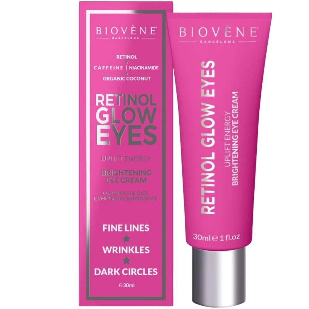 Biovene Retinol GLOW Eyes Uplift Energy Brightening Eye Cream 30ml ...