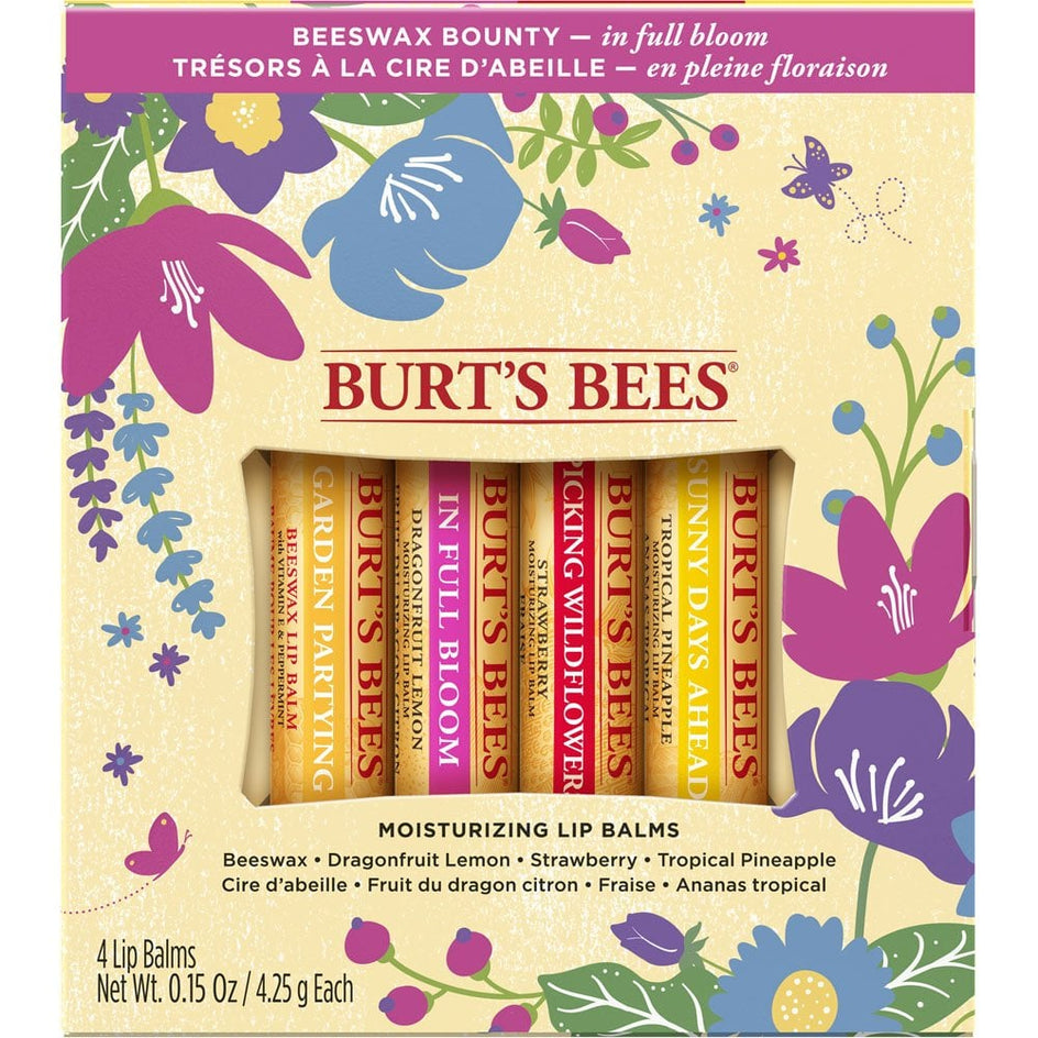 Burt's Bees In Full Bloom Lip Balm Pack 4 x 4.25g – Justmylook