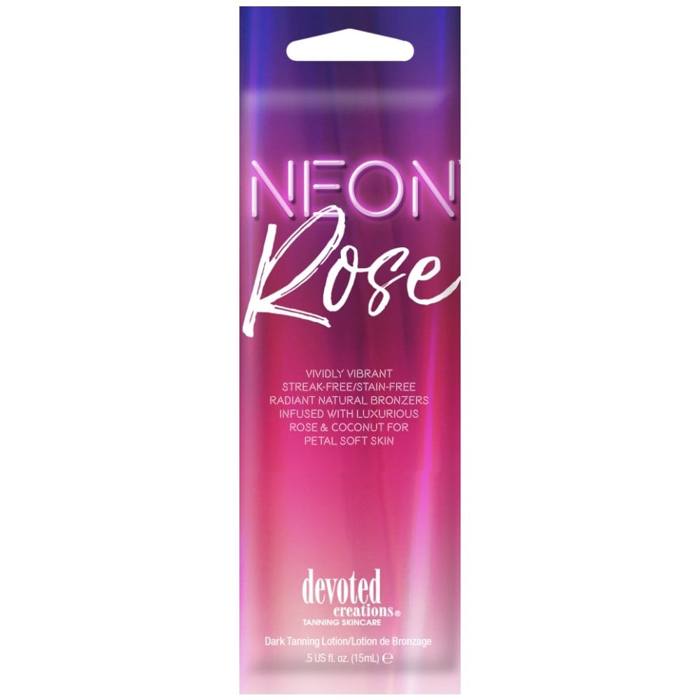 Devoted Creations Neon Rose Dark Tanning Accelerator Sachet 15ml ...