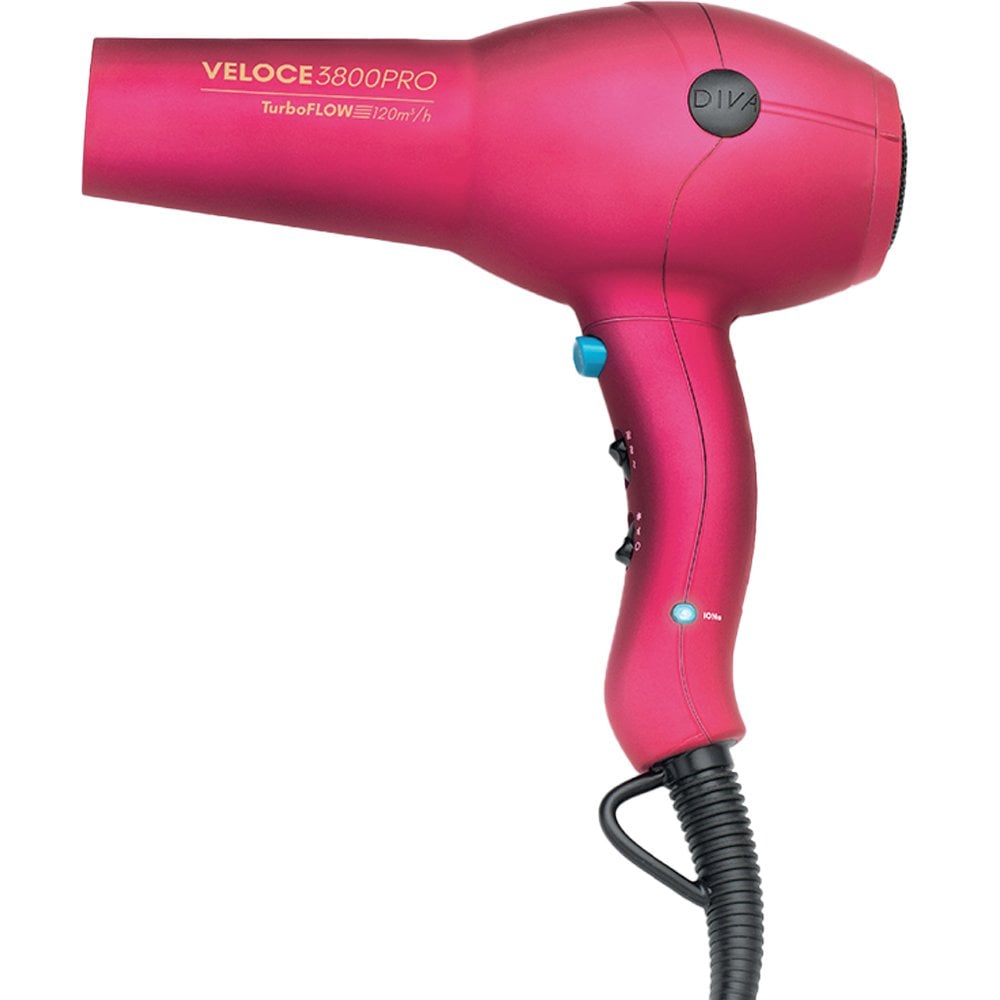 Diva Pro Veloce 3800 Pro Hair Dryer Pink – Justmylook