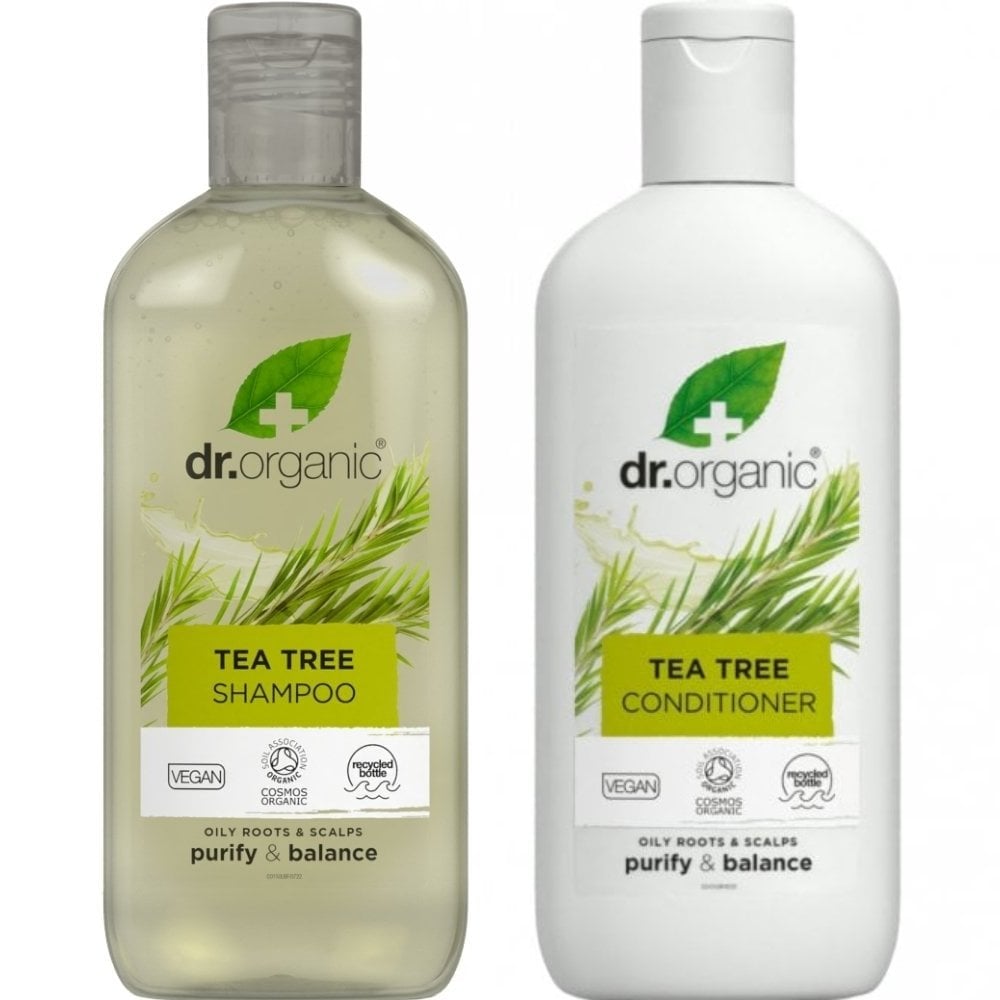 Dr. Organic Tea Tree Shampoo & Conditioner Twin 2 x 265ml – Justmylook