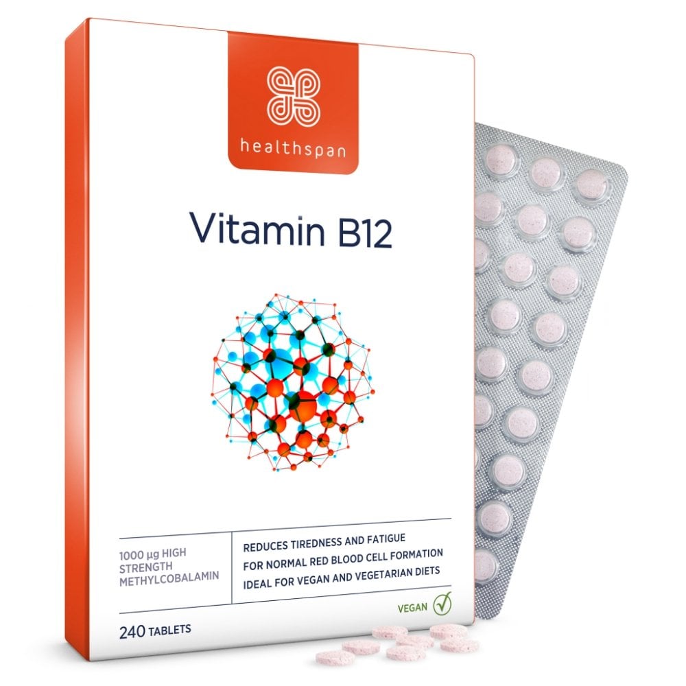 Healthspan Easy-to-Swallow Vitamin B12 1000ug 240 tablets – Justmylook