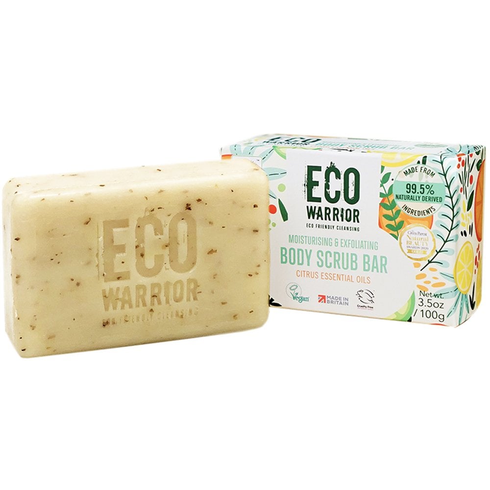 Eco Warrior Moisturising & Exfoliating Body Scrub Bar 100g – Justmylook