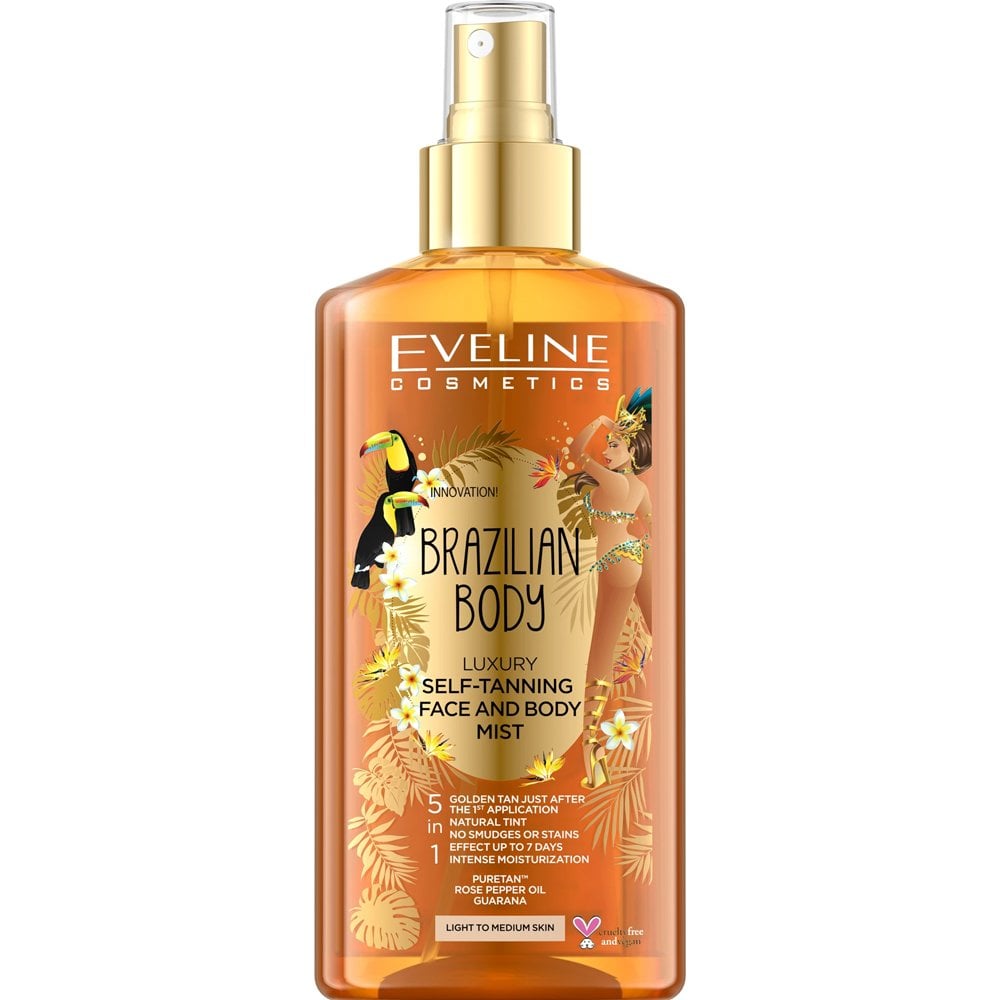 Eveline Cosmetics Brazilian Body 5-in-1 Luxury Self-Tanning Face & Bod ...