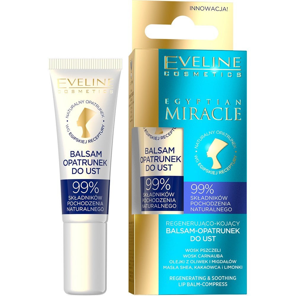 Eveline Cosmetics Egyptian Miracle Regenerating Lip Balm 12ml – Justmylook