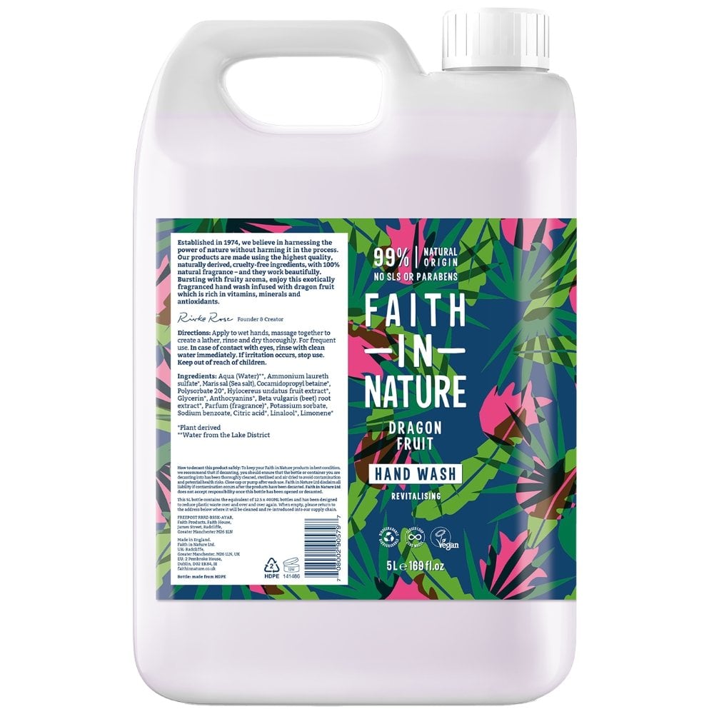 Faith In Nature Dragon Fruit Hand Wash 5000ml – Justmylook