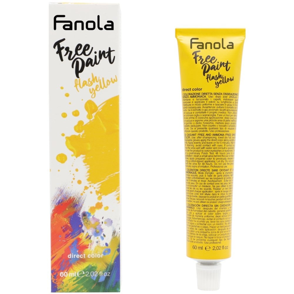 Fanola Free Paint Flash Yellow 60ml – Justmylook