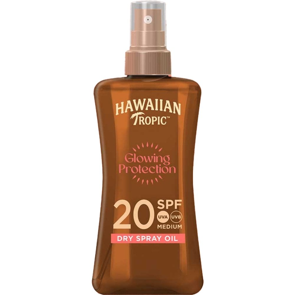 Hawaiian Tropic Glowing Protection Dry Oil Spray SPF20 200ml – Justmylook
