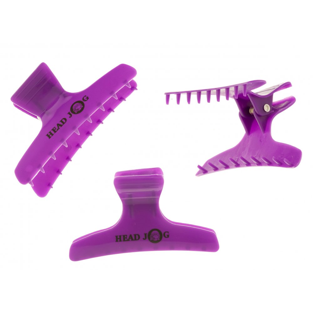 Hair Tools Butterfly Clamps Large Purple x 12 – Justmylook