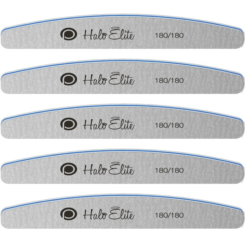 Halo Elite Half-Moon Files 180/180 Grit 5 Pack – Justmylook