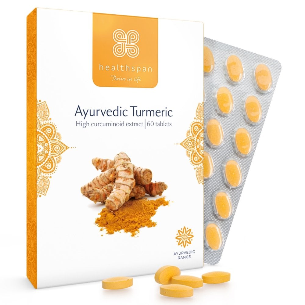 Healthspan Ayurvedic Turmeric 500mg 60 Tablets – Justmylook