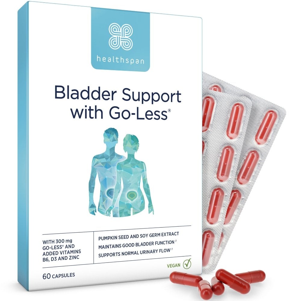 Healthspan Bladder Support with 300mg Go-Less 60 Capsules – Justmylook