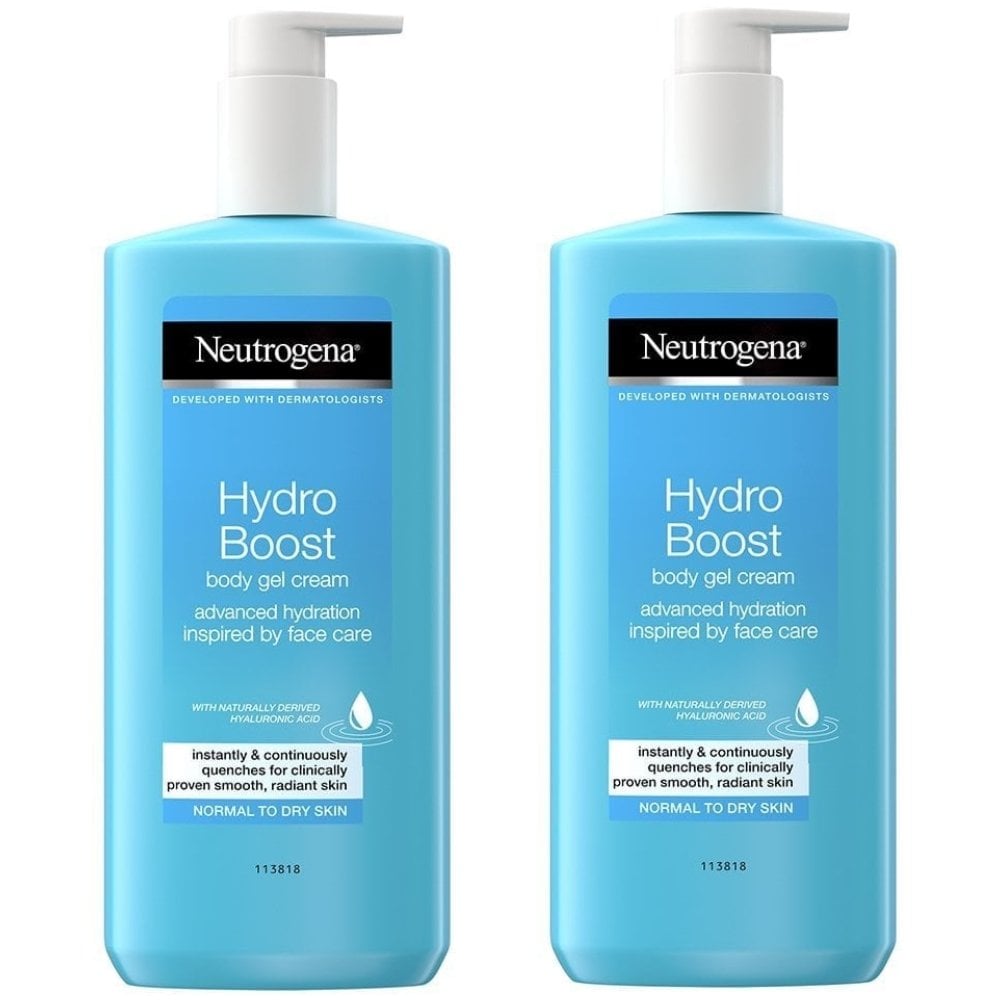Neutrogena Hydro Boost Body Gel Cream Moisturiser Duo 2 x 400ml ...
