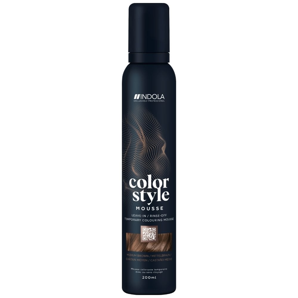 Indola Colour Style Mousse Medium Brown 200ml – Justmylook