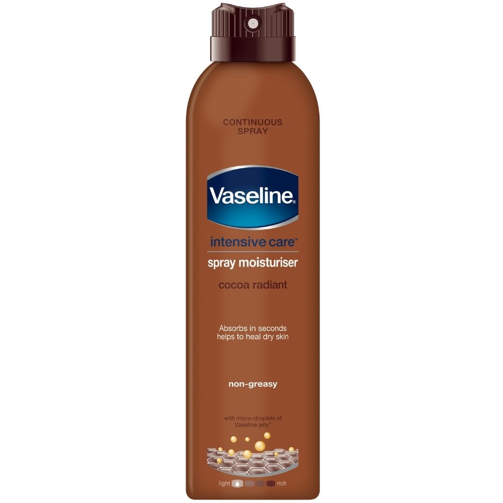 Vaseline Intensive Care Cocoa Radiant Continuous Spray Body Lotion 190 ...