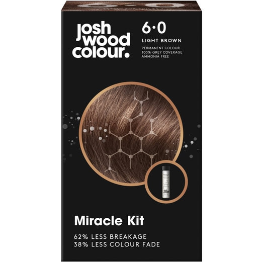 Josh Wood Colour 6.0 Light Brown Colour Miracle Permanent Colour Kit ...