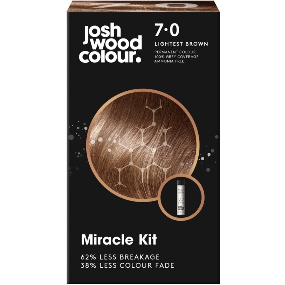 Josh Wood Colour 7.0 Lightest Brown Colour Miracle Permanent Colour Ki ...