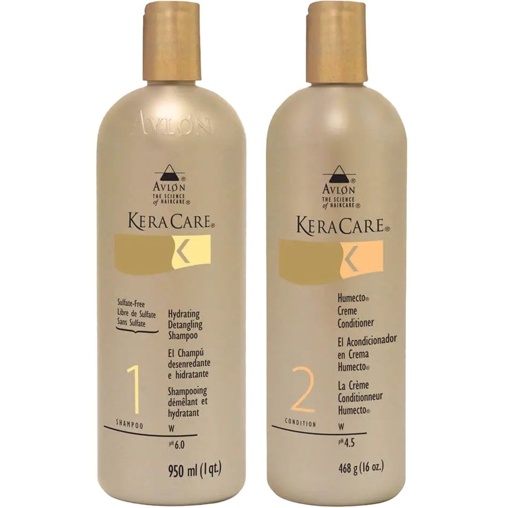 KeraCare Hydrating Detangling Shampoo 950ml & Conditioner 468g Twin ...