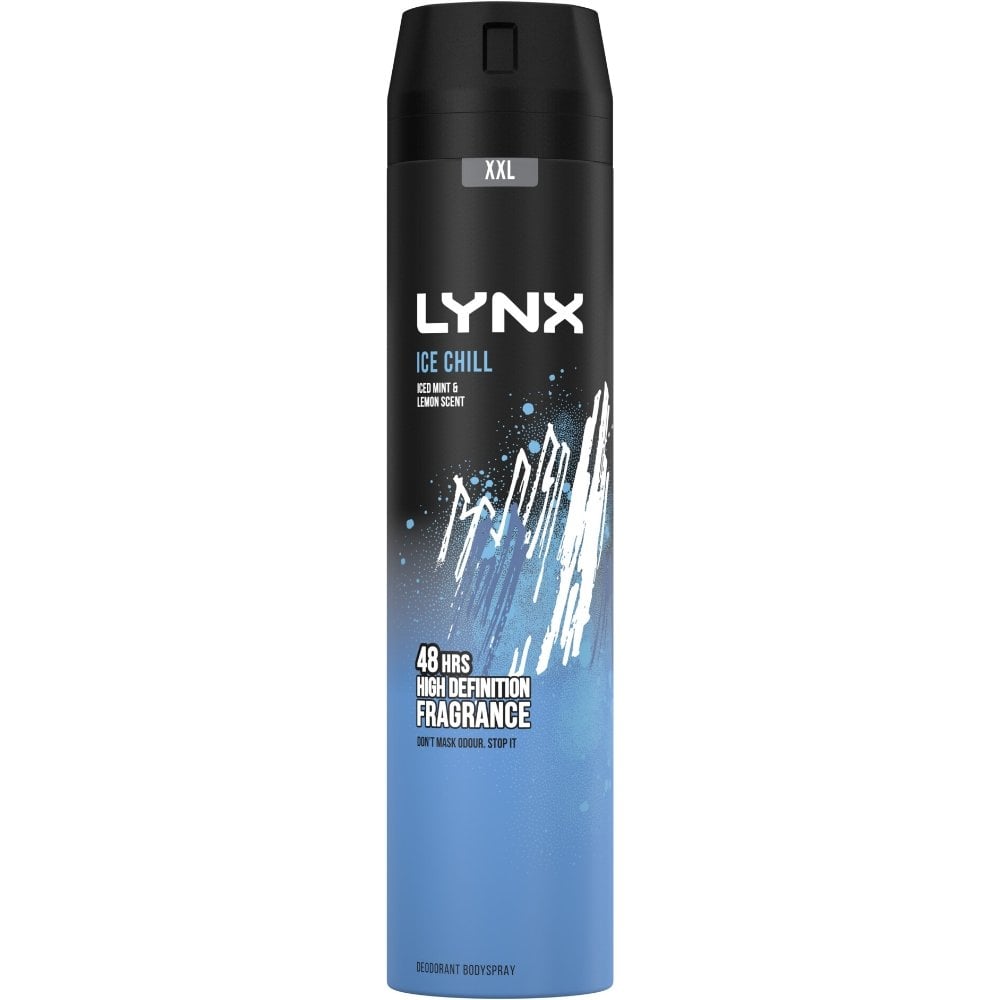 Lynx XXL Ice Chill 48h Iced Mint & Lemon Deodorant Body Spray 250ml ...