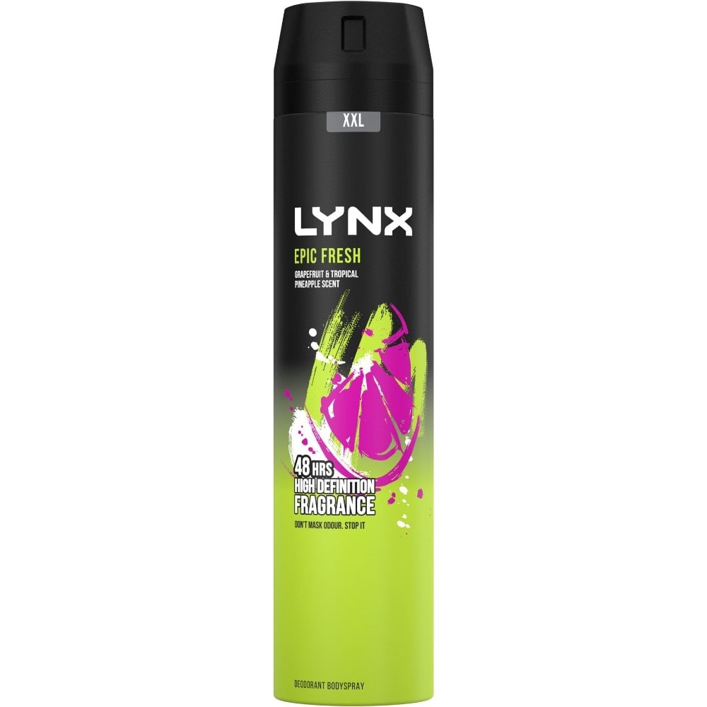 Lynx XXL Epic Fresh 48h Grapefruit & Tropical Pineapple Deodorant Body ...