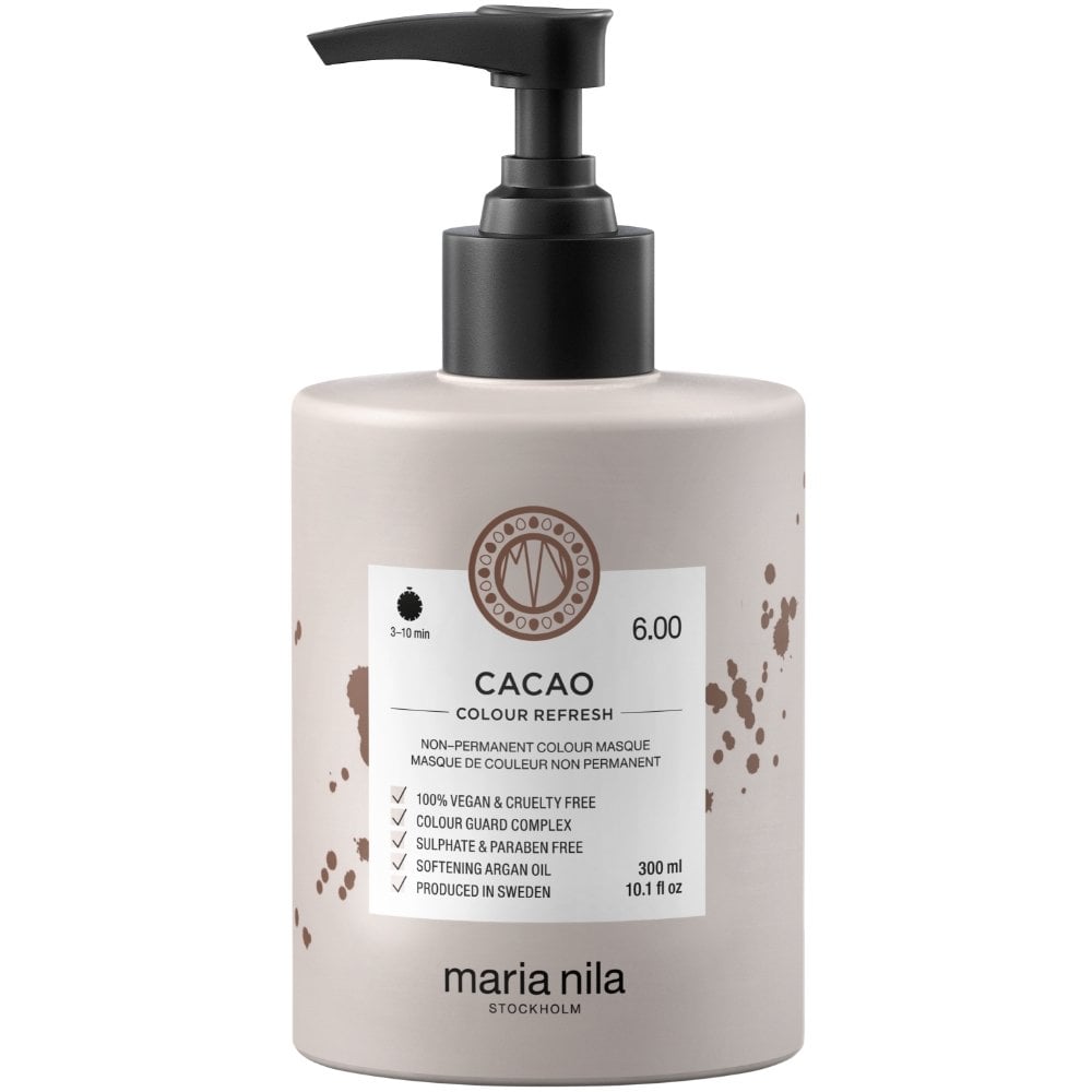 Maria Nila Colour Refresh Non-Permanent Colour Mask Cacao 300ml ...