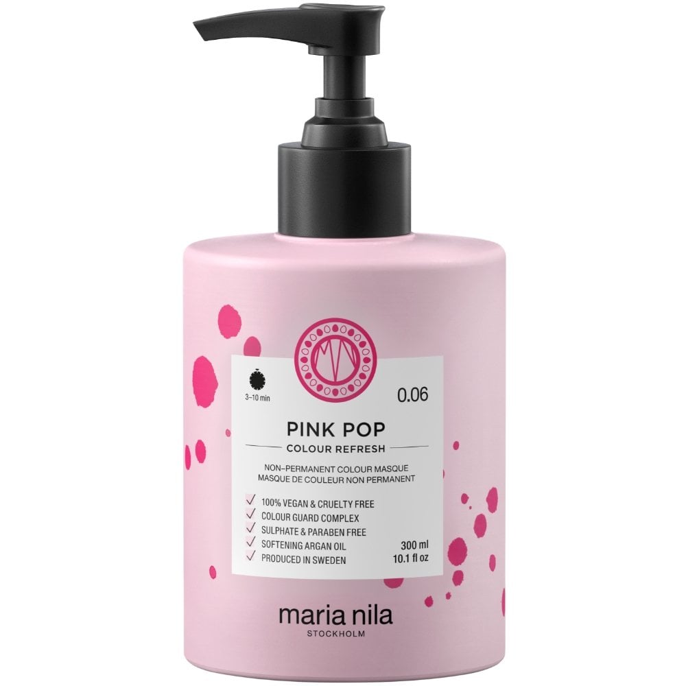 Maria Nila Colour Refresh Non-Permanent Colour Mask Pink Pop 300ml ...