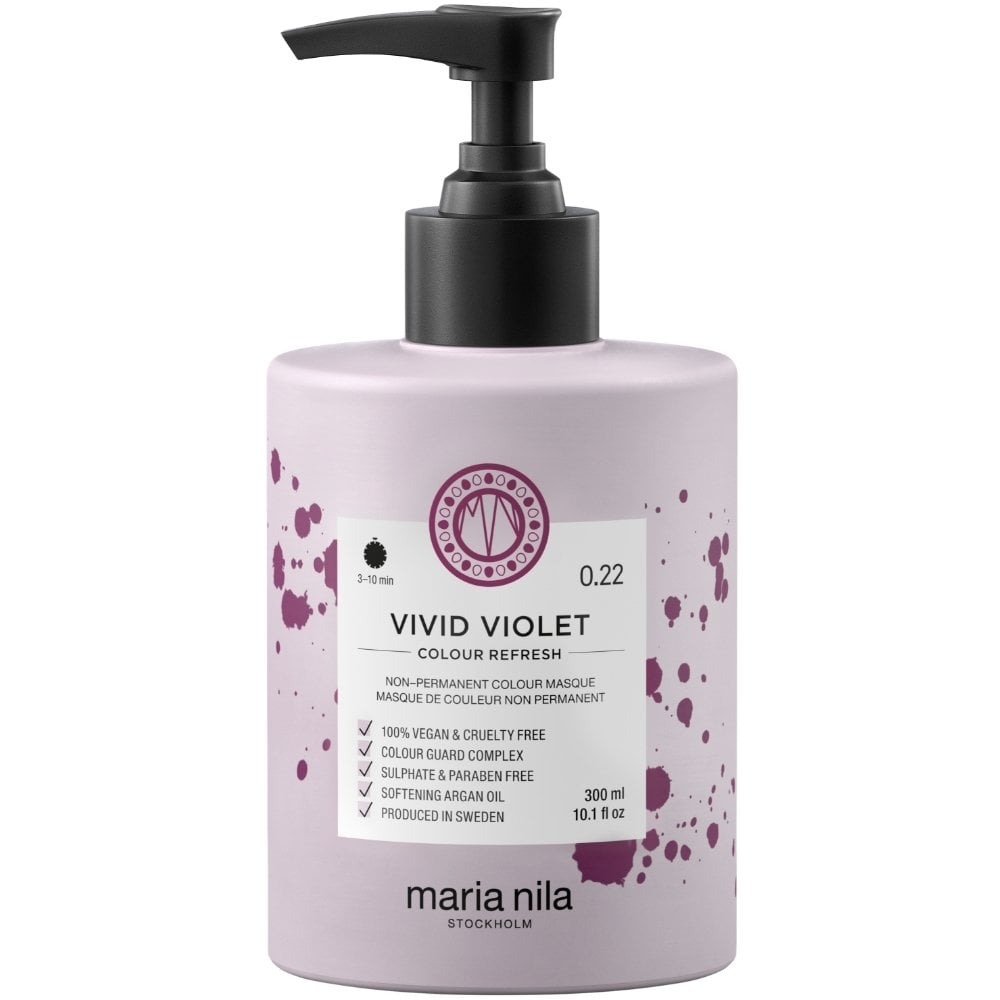 Maria Nila Colour Refresh Non-Permanent Colour Mask Vivid Violet 300ml ...
