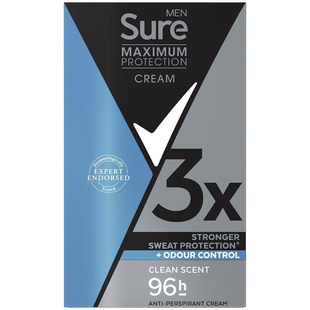 Sure Men Maximum Protection 96h Clean Scent Anti-Perspirant Deodorant ...