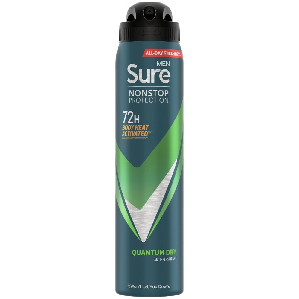 Sure Men Nonstop Protection 72h Quantum Dry Anti-Perspirant Deodorant ...