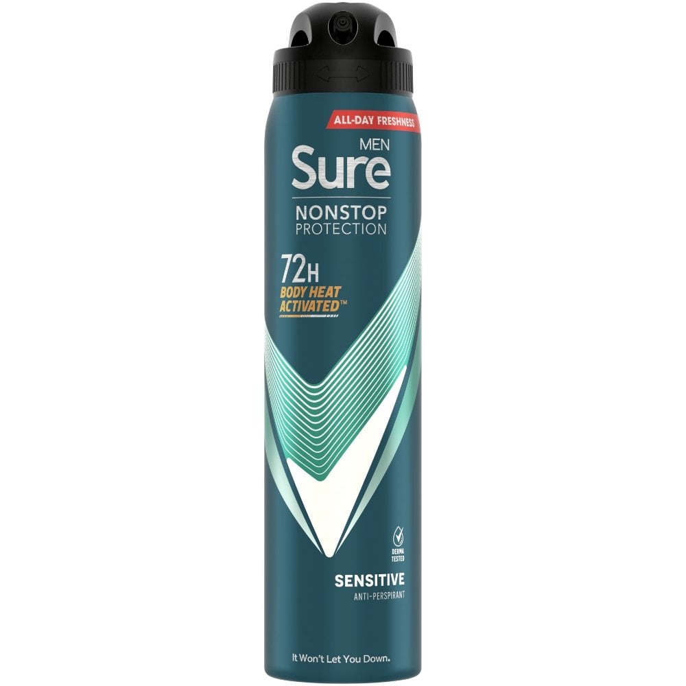 Sure Men Nonstop Protection 72h Sensitive Anti-Perspirant Deodorant ...
