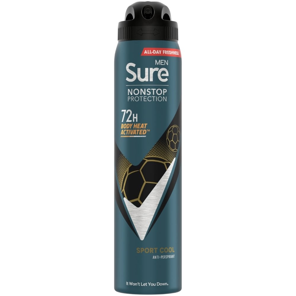 Sure Men Nonstop Protection 72h Sport Cool Anti-Perspirant Deodorant ...