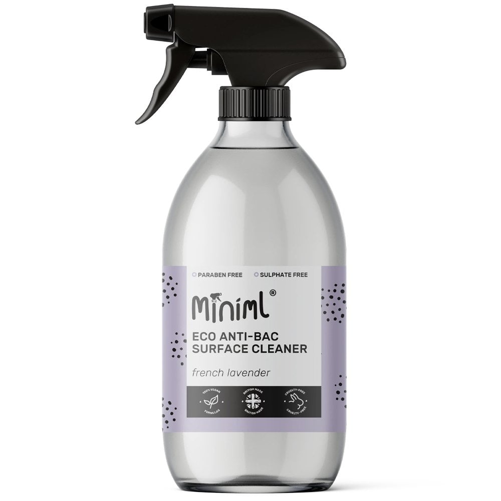 Miniml Anti-Bacterial Surface Cleaner French Lavender Glass Spray 500m ...