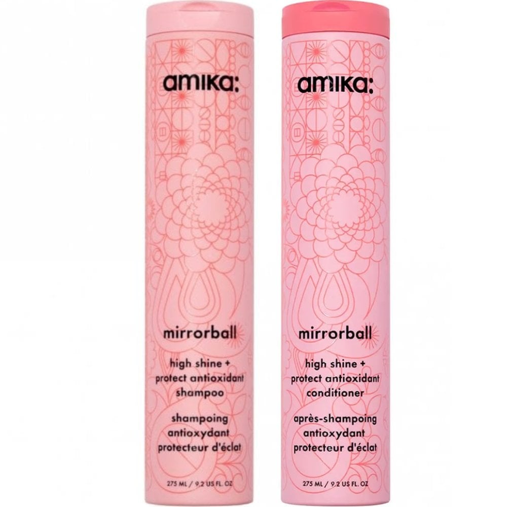 Amika Mirrorball High Shine & Protect Antioxidant Shampoo & Conditione ...