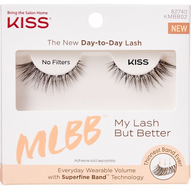 Kiss MLBB My Lash But Better Strip Lashes 02 No Filters Black – Justmylook