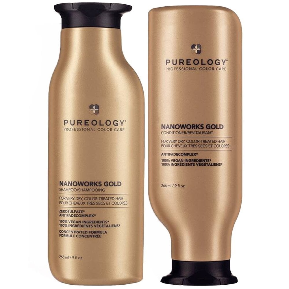 Pureology Nanoworks Gold Shampoo & Conditioner Twin 2 x 266ml – Justmylook