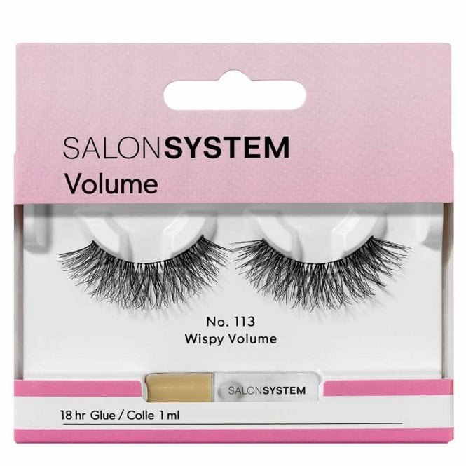 Salon System Naturalash Wispy Volume Strip Lashes Black 113 – Justmylook