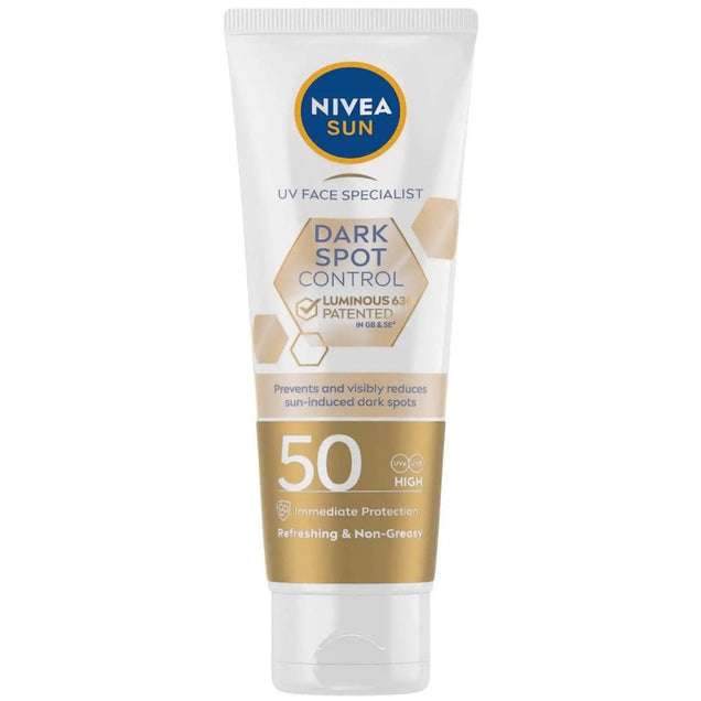 Nivea Sun UV Face Specialist Dark Spot Control Sunscreen SPF50+ 40ml ...