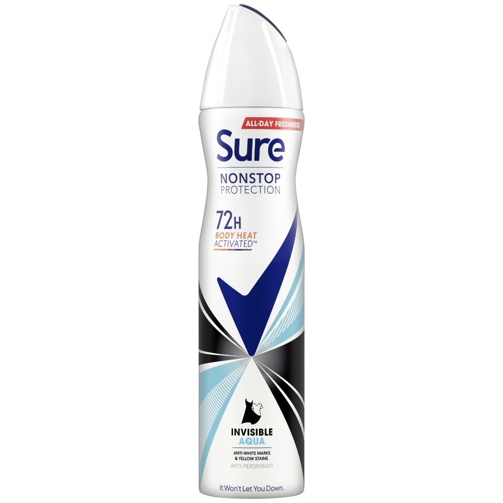 Sure Nonstop Protection 72h Invisible Aqua Anti-Perspirant Deodorant ...