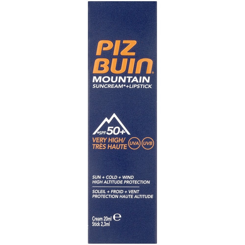 Piz Buin Mountain Sun Cream & Lipstick SPF50+ 20ml – Justmylook