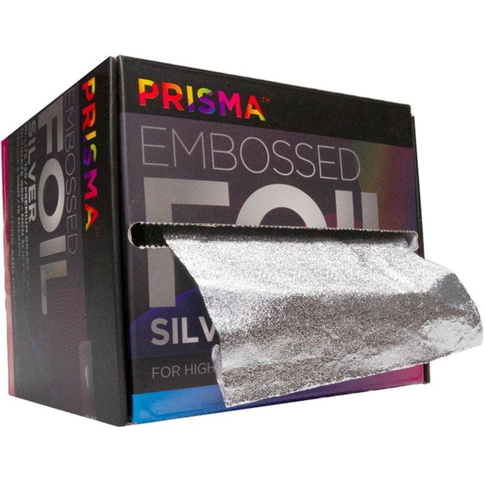 Prisma Embossed Foil Silver 120mm x 100mtr – Justmylook