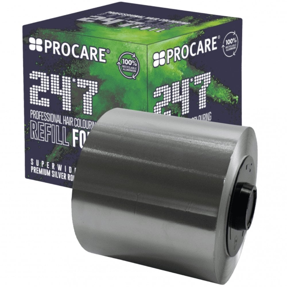 Procare Premium Superwide Silver 24/7 Hair Foil Refill Roll 120mm x 45 ...