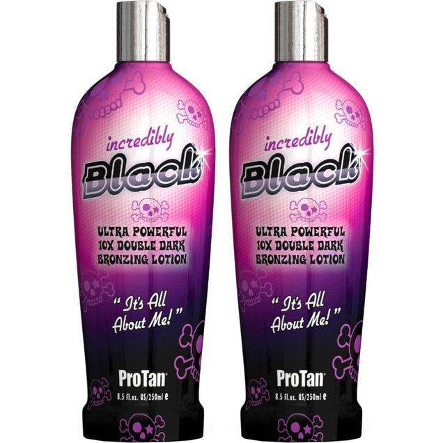 ProTan Incredibly Black Bronzing Tanning Accelerator Lotion Twin Pack ...