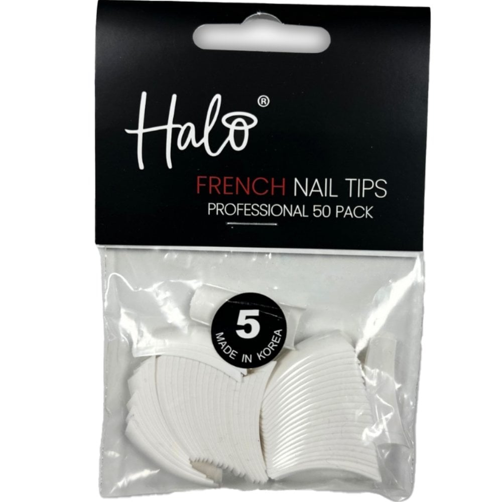 Halo Pure Nails French Nail Tips 50x Size 5 – Justmylook