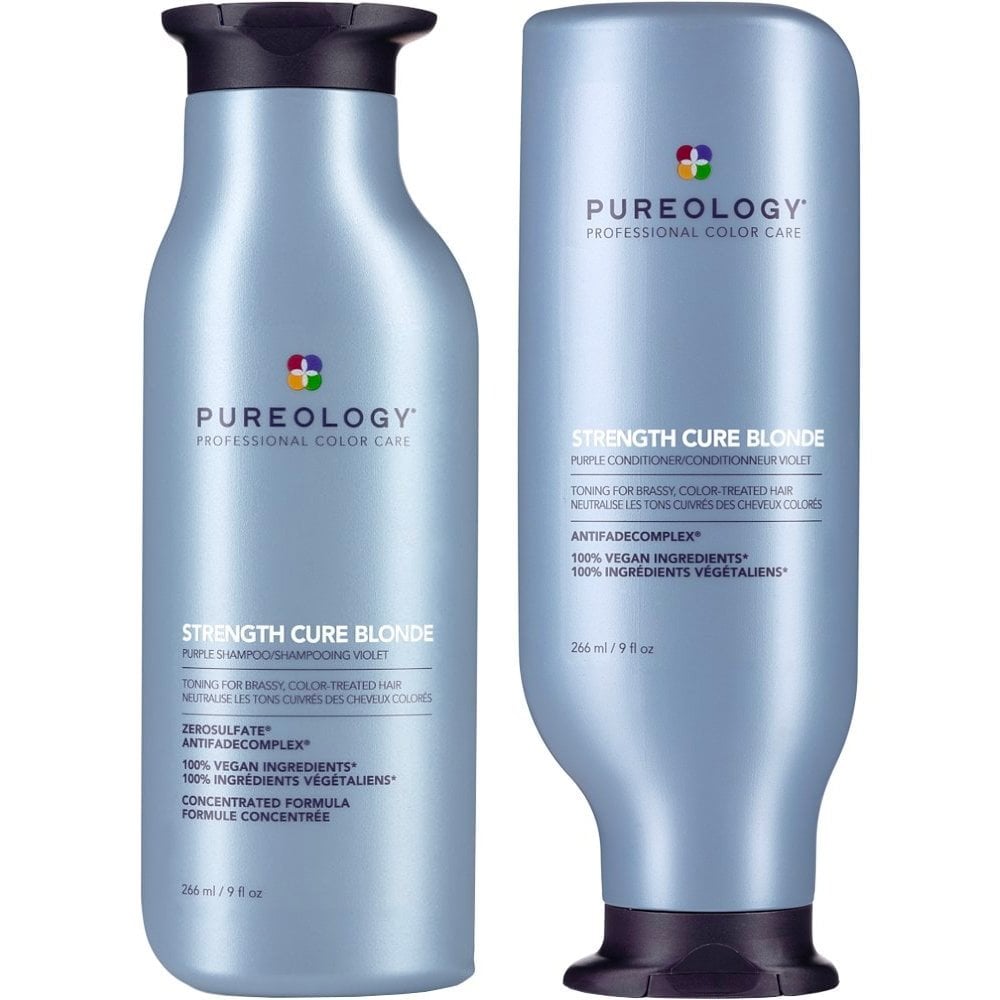 Pureology Strength Cure Blonde Purple Shampoo & Conditioner Twin 2 x 2 ...