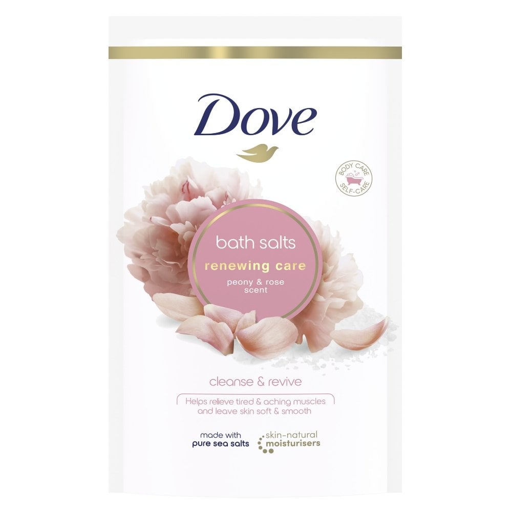Dove Renewing Care Bath Salts Peony & Rose 900g – Justmylook