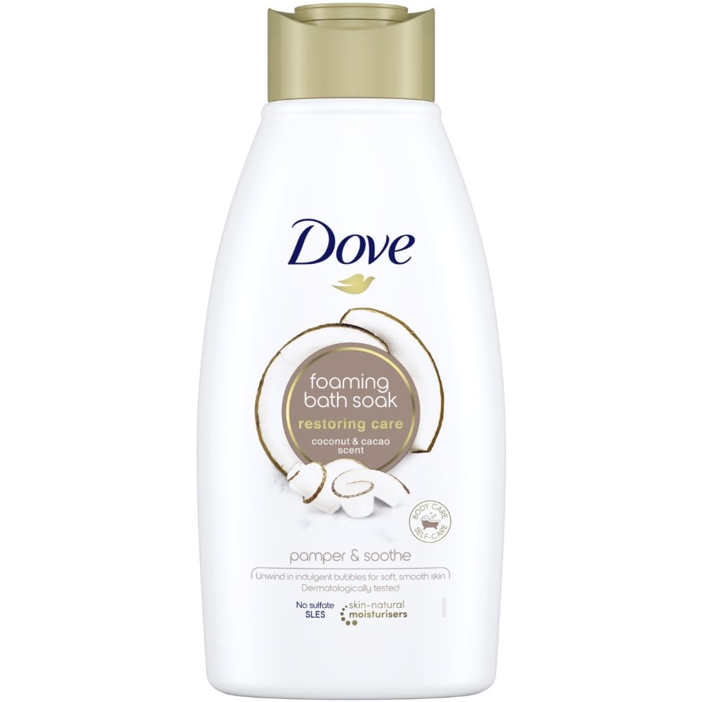 Dove Restoring Care Foaming Bath Soak Coconut & Cacao 450ml – Justmylook