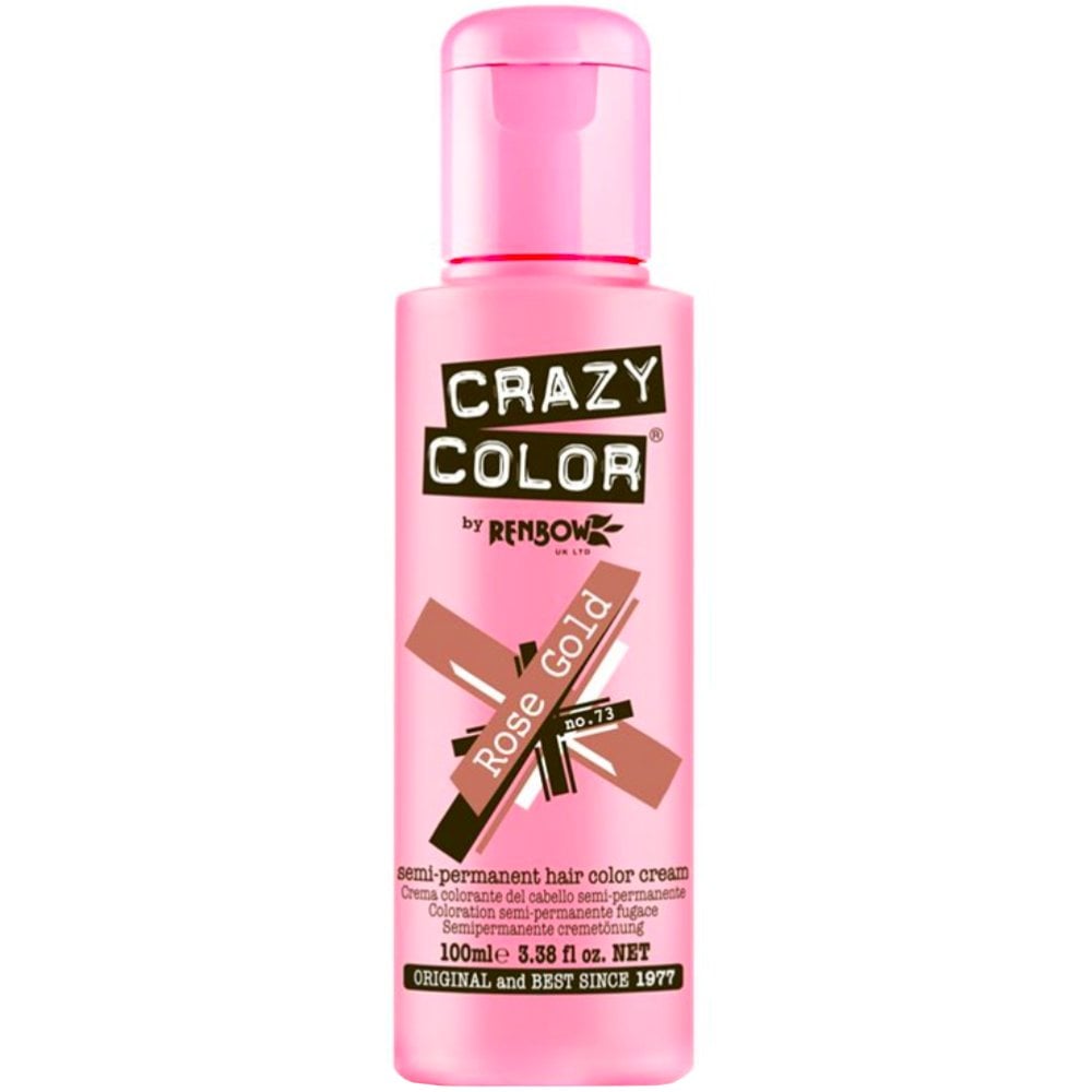 Crazy Colour Rose Gold Hair Dye 100ml – Justmylook