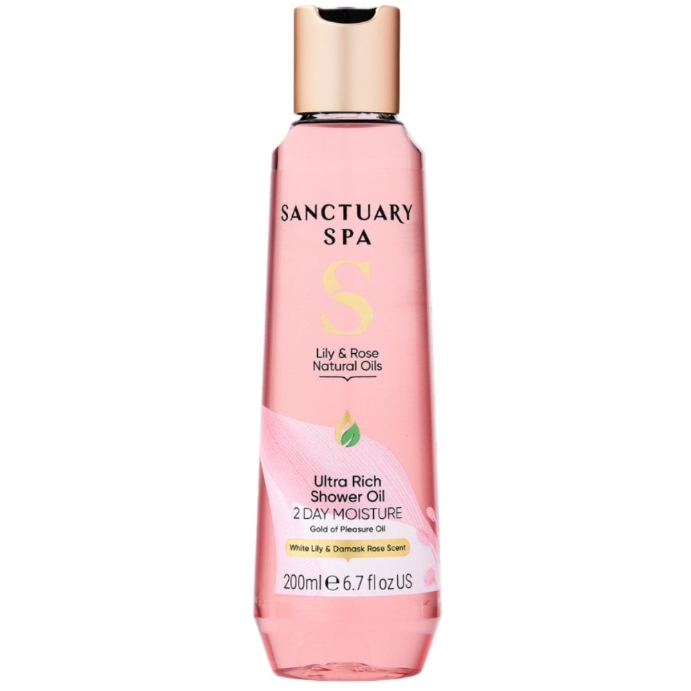 Sanctuary Spa White Lily & Damask Rose Collection Shower Oil 200ml ...
