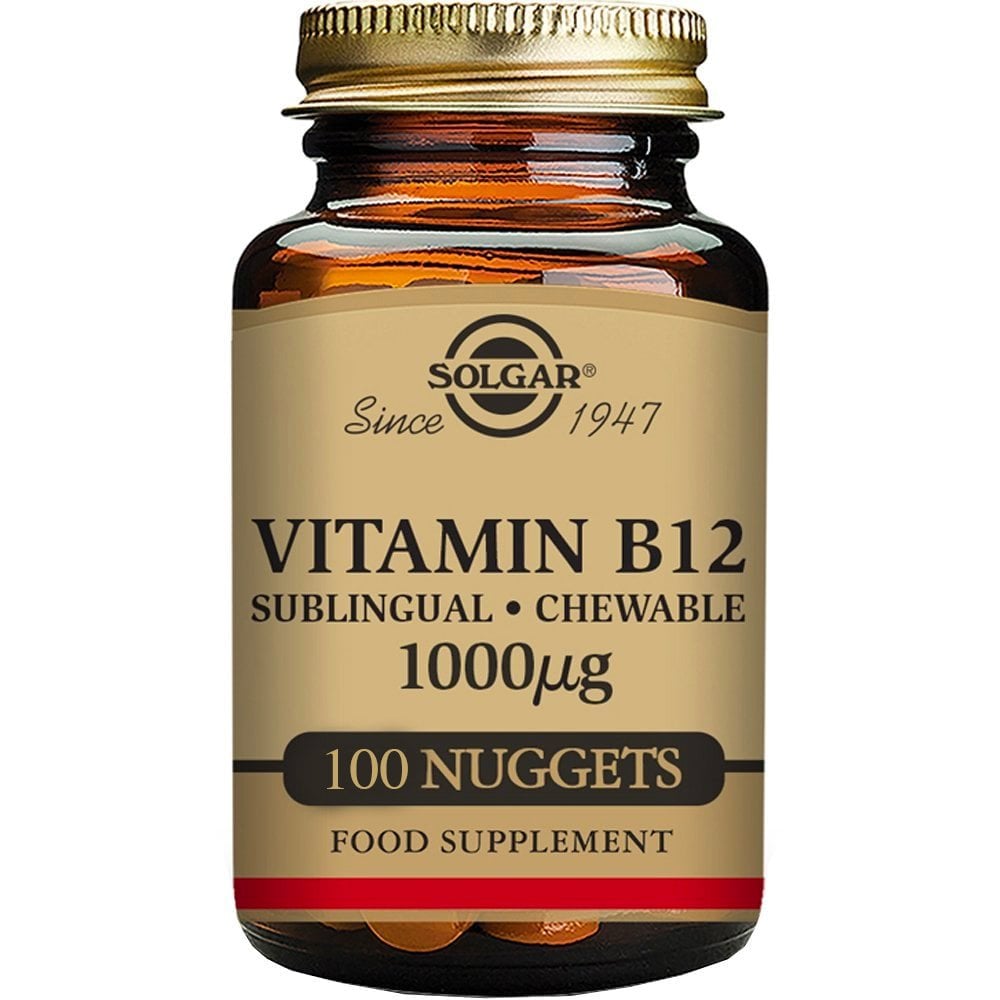 Solgar Vitamin B12 1000 µg Sublingual Chewable 100 Nuggets – Justmylook